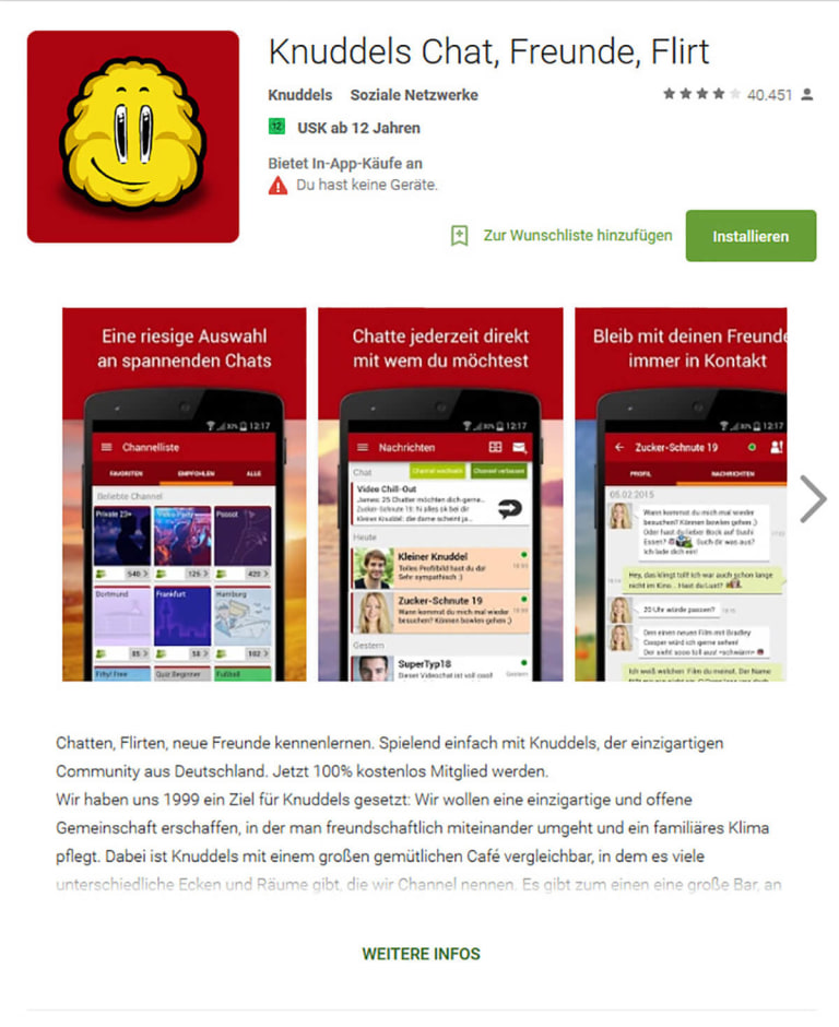 Knuddels Test August 2021 - Knuddels-Chatten & Flirten! - ZU-ZWEIT.de